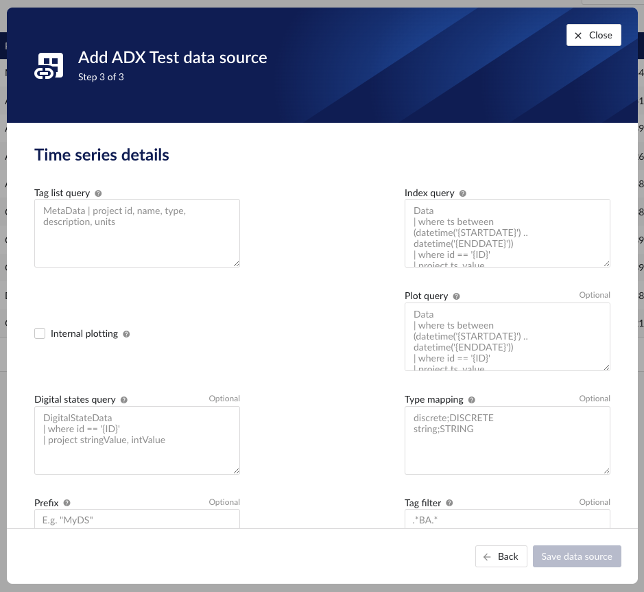 How to set up a Microsoft Azure Data Explorer data source?